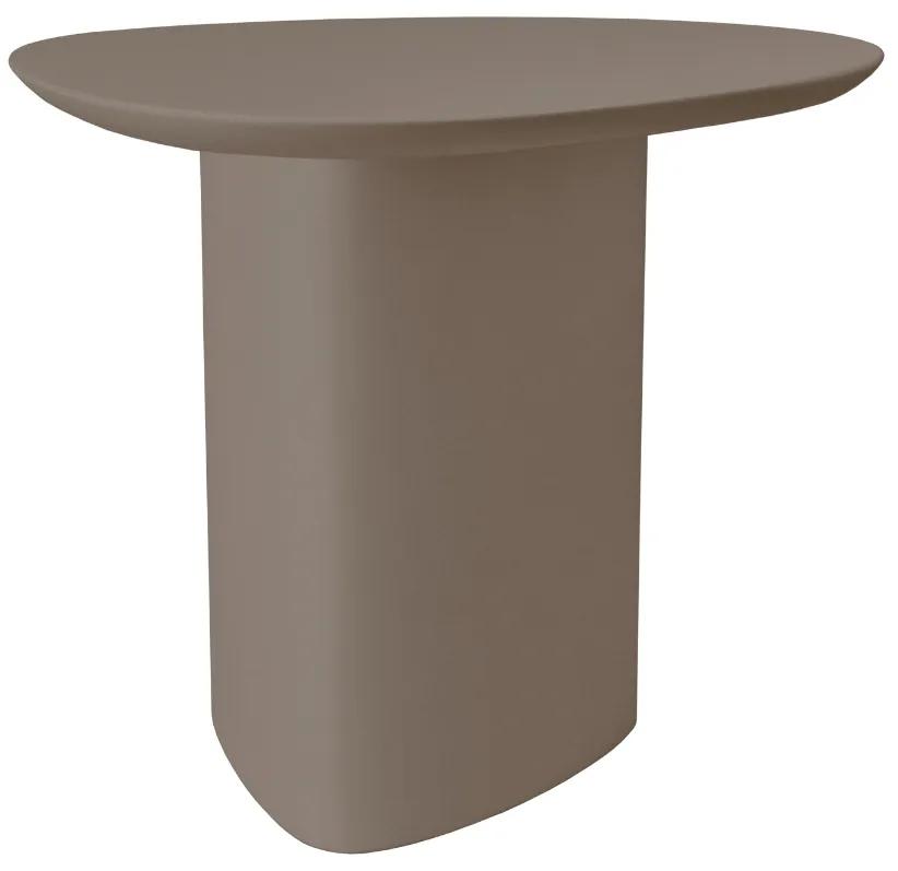 OnaDnes -20% Hnědý lakovaný odkládací stolek RAGABA CELLS 50 x 50 cm