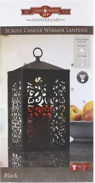 CANDLE WARMERS Nahřívací lucerna Scroll černá