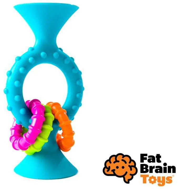 Fat Brain chrastítko pipSquiz Loops modré