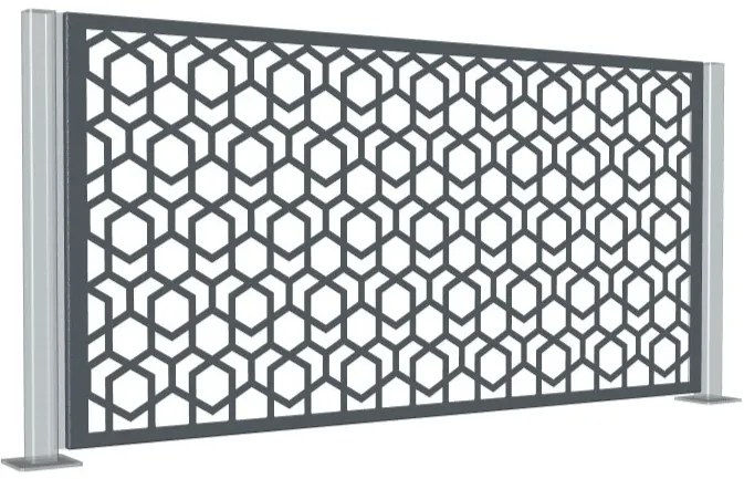 Plotové dílce HEXAGON š. 2900 x v. 1400 mm