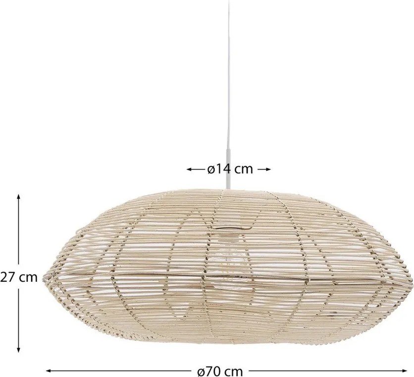 Ratanové stínidlo ø 70 cm Flaro – Kave Home