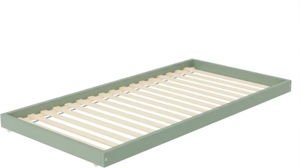 Benlemi Dřevěná výsuvná přistýlka SLEEP pod postel na kolečkách Zvolte barvu: Světle šedá, Zvolte rozměr: 90x150 cm (pod postel 90x160 cm), Zvolte typ: Pro postel LUCKY, TULY, PLOTTY, CHALOUPKA