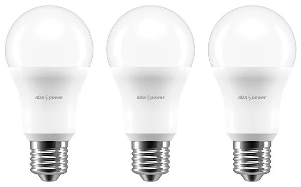 AlzaPower LED Essential 13W (100W), 4000K, E27, set 3ks