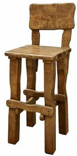 DREWMAX Zahradní židle z kvalitního olšového dřeva barová lakovaná - OLŠE (přírodní)