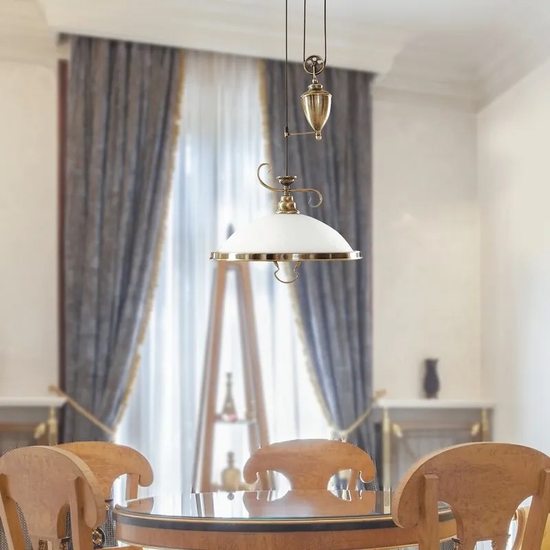 Rabalux ELISETT závěsný lustr s kladkou 60W/E27/IP20 - bronz