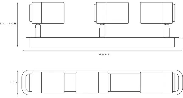 Lucide 26958/15/30 - LED Stm. koup. bodové svítidlo LENNERT 3xGU10/5W/230V IP44