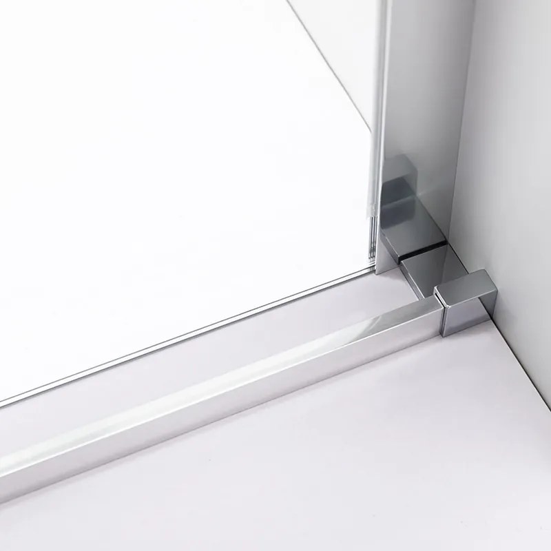 BPS-koupelny Posuvné sprchové dveře HYD-ATA-CH-A 90 chrom/transparent pro instalaci do niki - bez vaničky