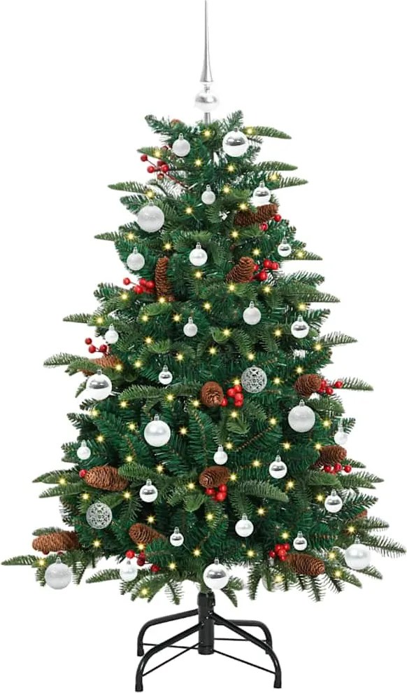 Umělý vánoční stromeček Zelená 150 cm PVC, kov a plast 3395546