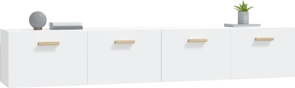 vidaXL Nástěnné skříňky 2 ks 100x36,5x35cm kompozitní dřevo [3115662] Barva: bílá s vysokým leskem