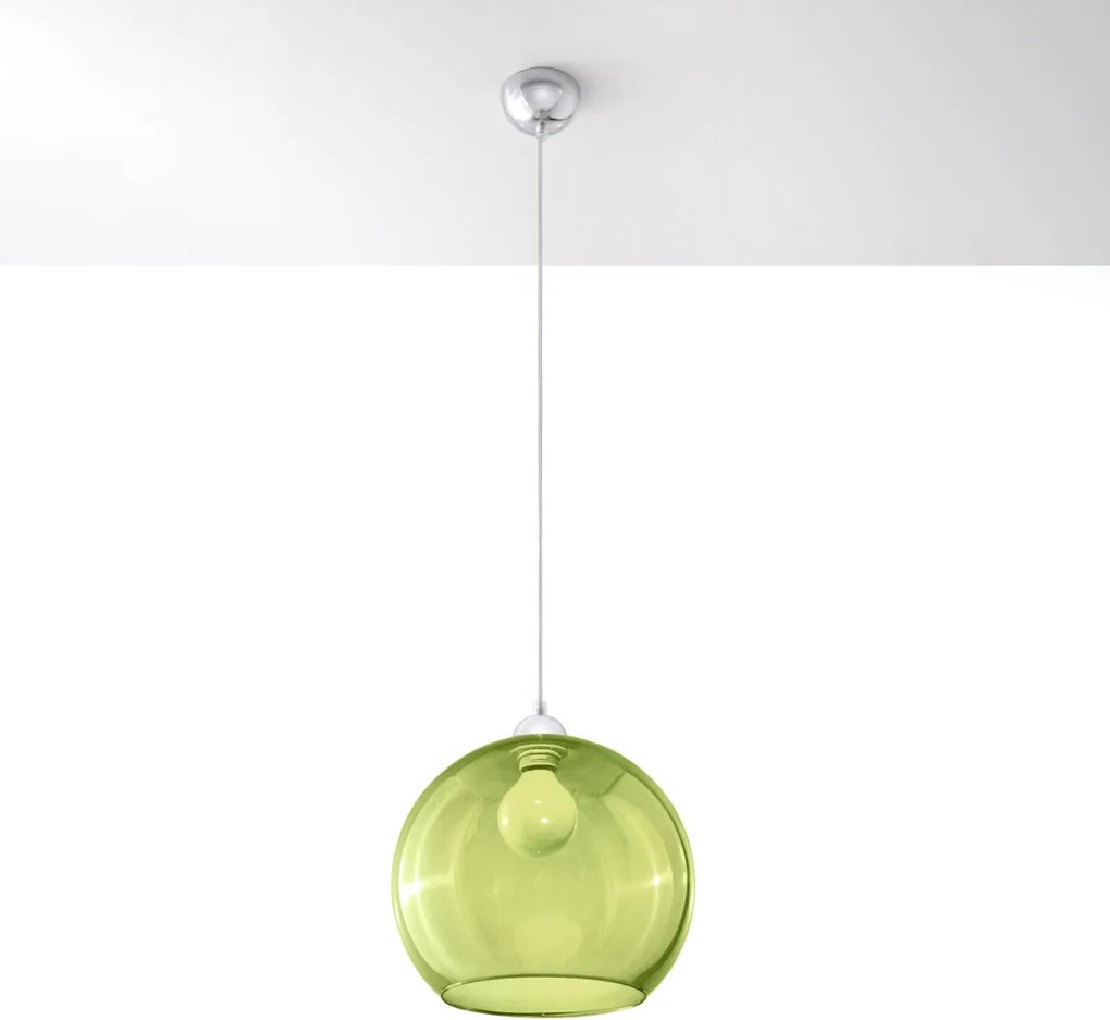 Sollux Lighting Závěsná lampa BALL zelená