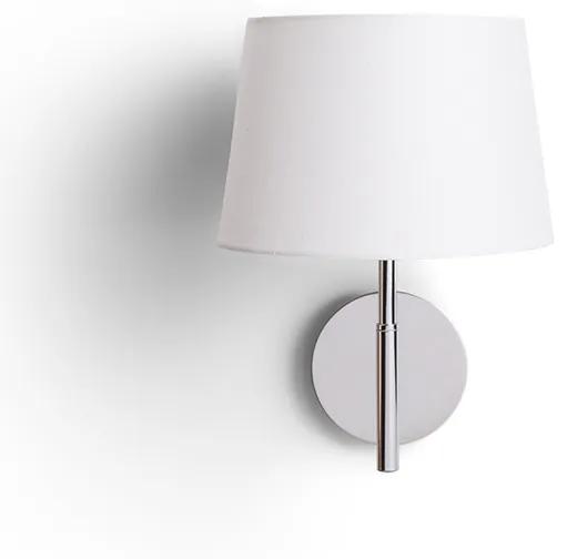 RENDL R11985 BROADWAY nástěnná lampa, dekorativní bílá chrom