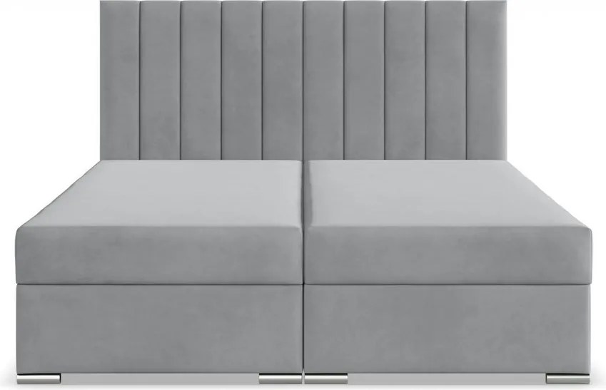 AGroup Kontinentální čalouněná postel AGEN (180 x 200 cm) Barva látky Trinity: Světle hnědá (Trinity 2306)
