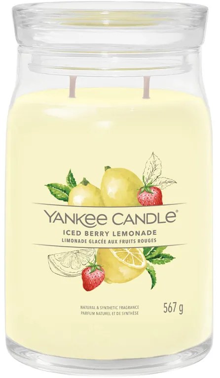 Yankee Candle – Signature svíčka Iced Berry Lemonade (Ledová limonáda) Velikost: velká 567 g