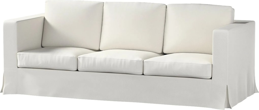 Potah na pohovku IKEA  Karlanda 3-místná nerozkládací, dlouhý barva šedá látka pletený vzor
