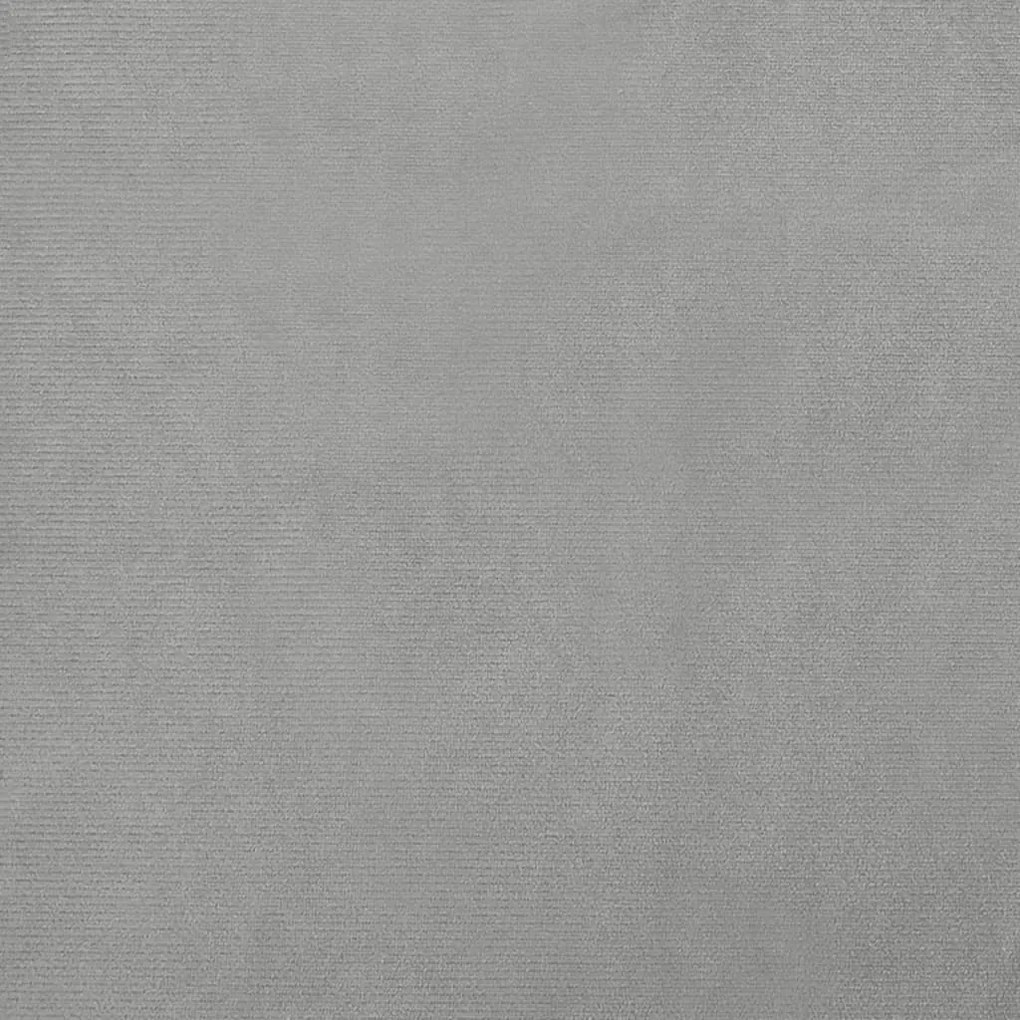 Dětská pohovka světle šedá 50 x 40 x 26,5 cm samet - Default Title