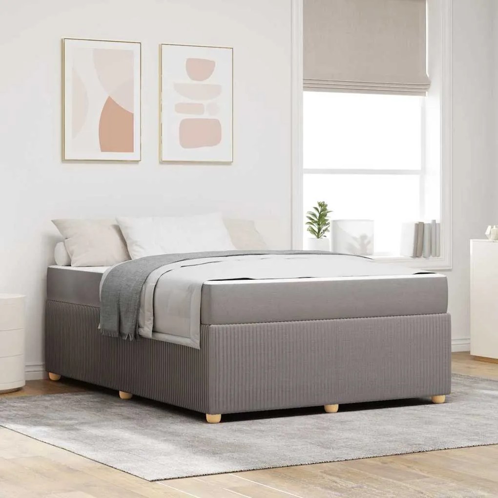 Rám postele Taupe 160 x 200 cm textil 3398409