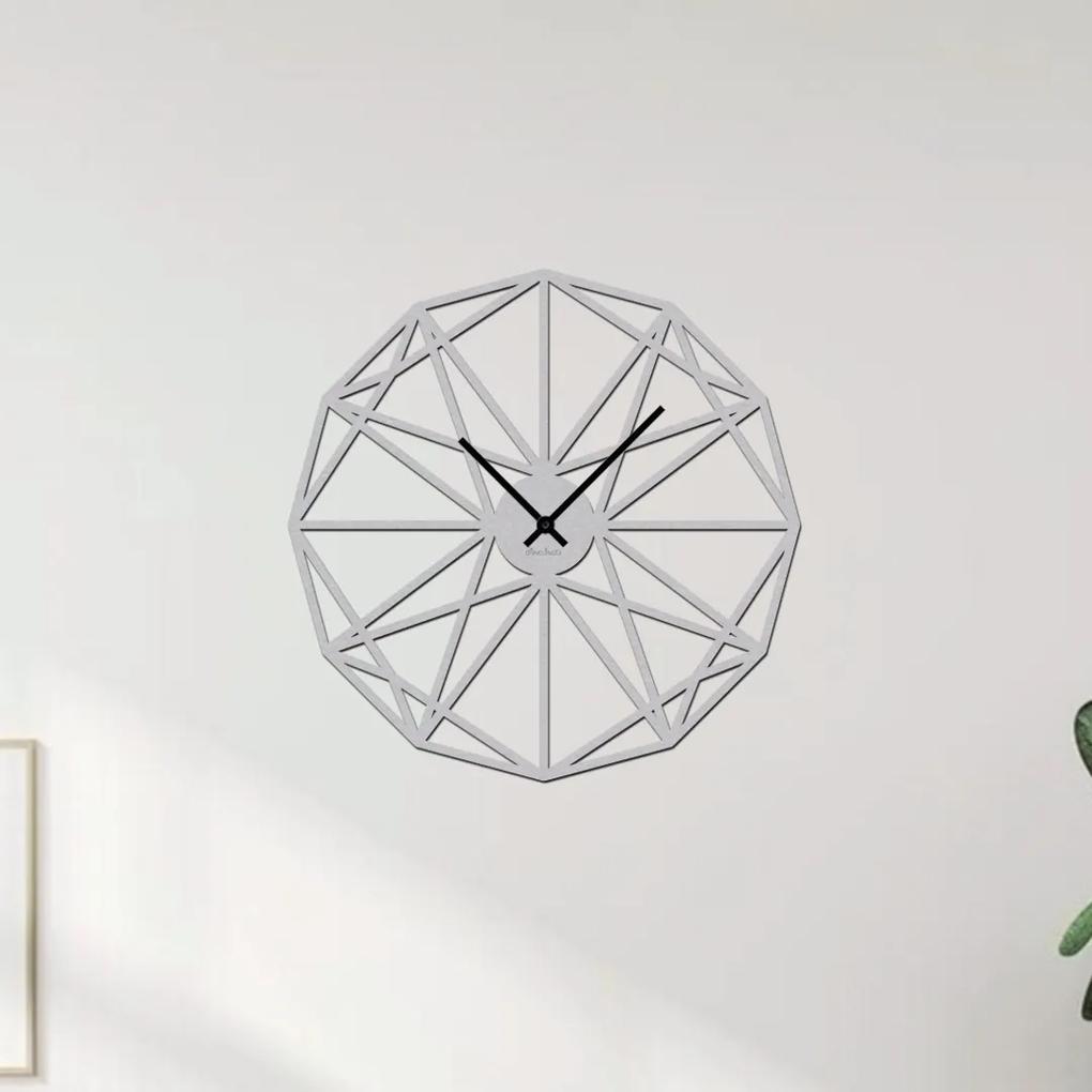 dřevo života Nástěnné hodiny KONSTRUKT Barevný vzor: Bílá, Velikost hodin: 35x35