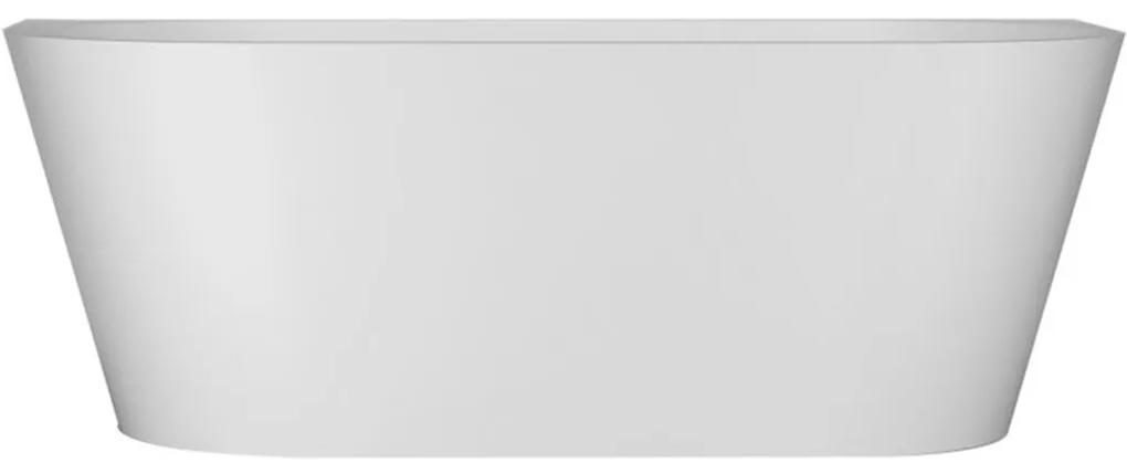 CERANO - Volně stojící akrylátová vana Grazia - bílá lesklá - 150x70 cm