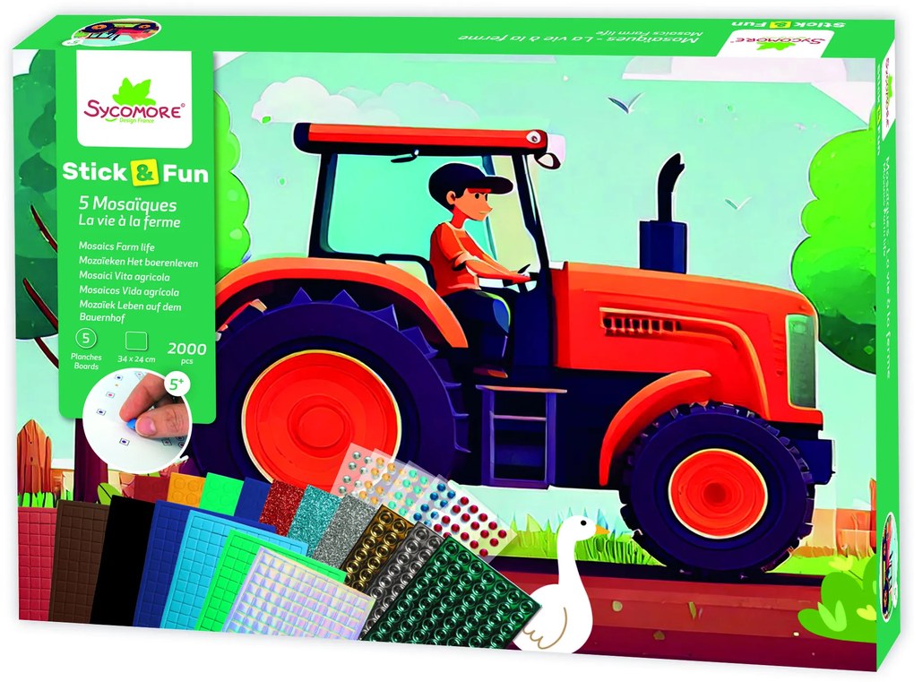 Stick & Fun - XL mozaika - život na farmě