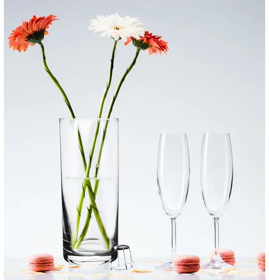 Crystalex Skleněná váza, 10,5 x 25,5 cm