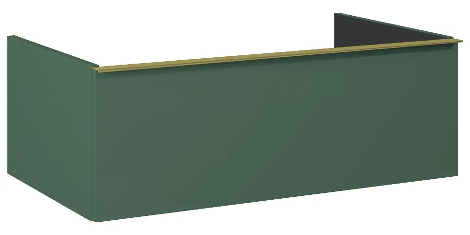 Elita Look, závěsná skříňka pro umyvadlo na desku 80x45x28 cm 1S PDW, zelená matná, ELT-168565