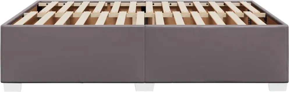 Rám postele šedá 140 x 200 cm umělá kůže 3284562