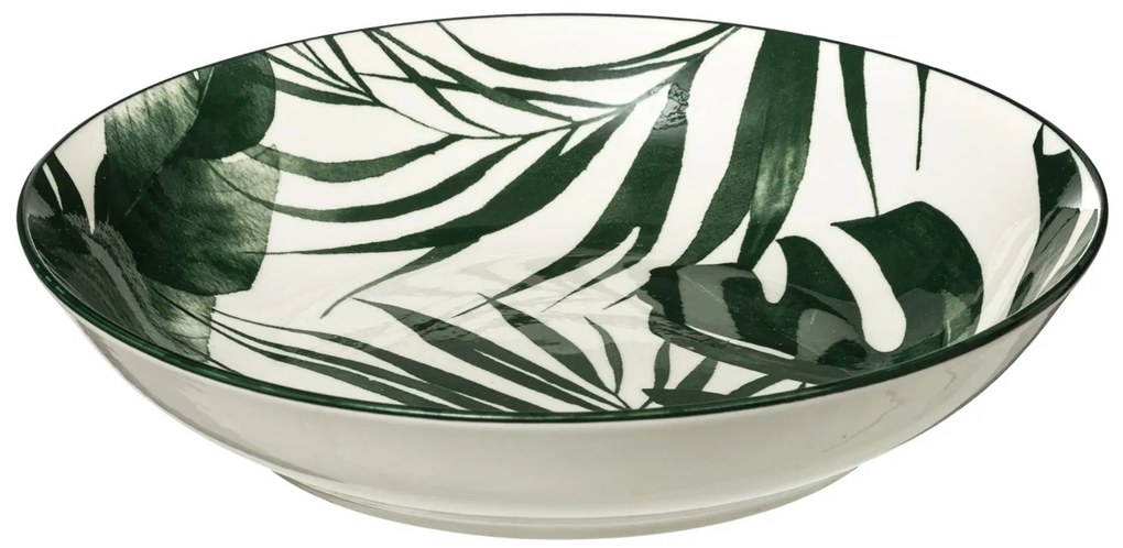 Porcelánový hluboký talíř Leafs, (fi) 20 cm, listy, sada 6ks