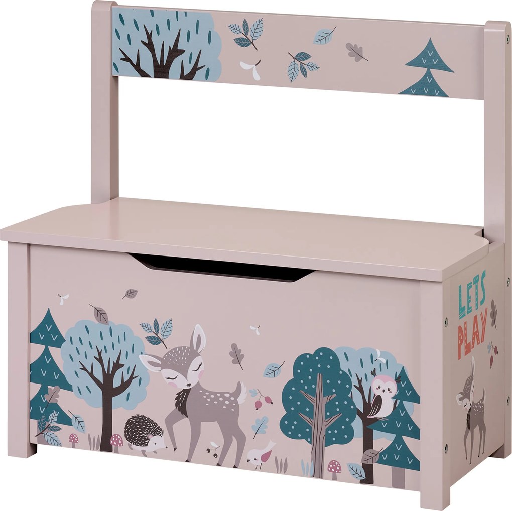 Livarno® Dětská lavice, 62,5 x 58,5 x 29 cm (jelen)