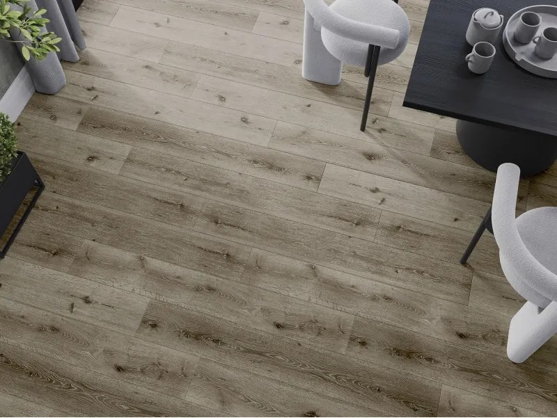 Mexen Kansas vinylové panely 1240 x 182 mm SPC 6,5 mm, podložka IXPE 1,5 mm, 4 V-drážka, Dub - F1032-1240-182-505-4V1-01