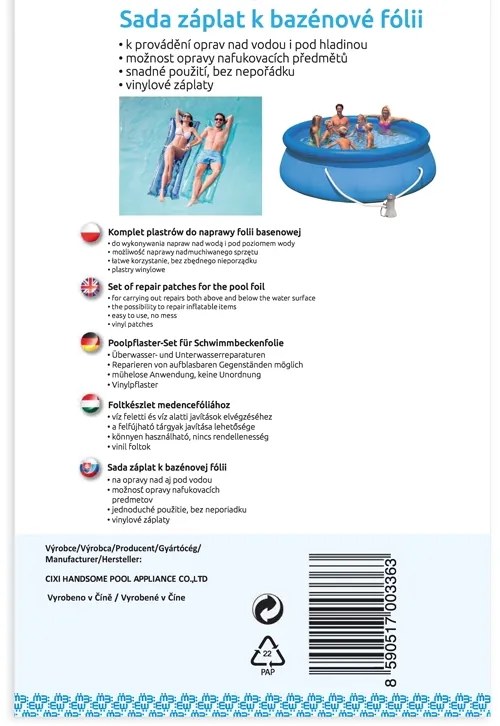 Marimex | Sada záplat na bazénovou folii | 10966003
