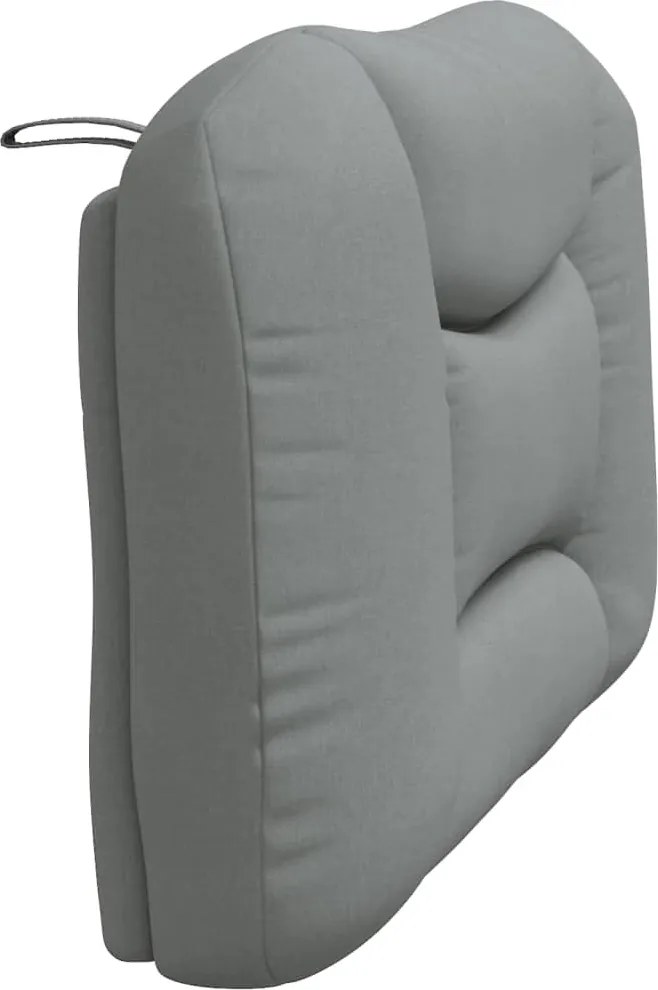 Polštář na čelo postele Hvar světle šedý 100 cm látkový 3207716