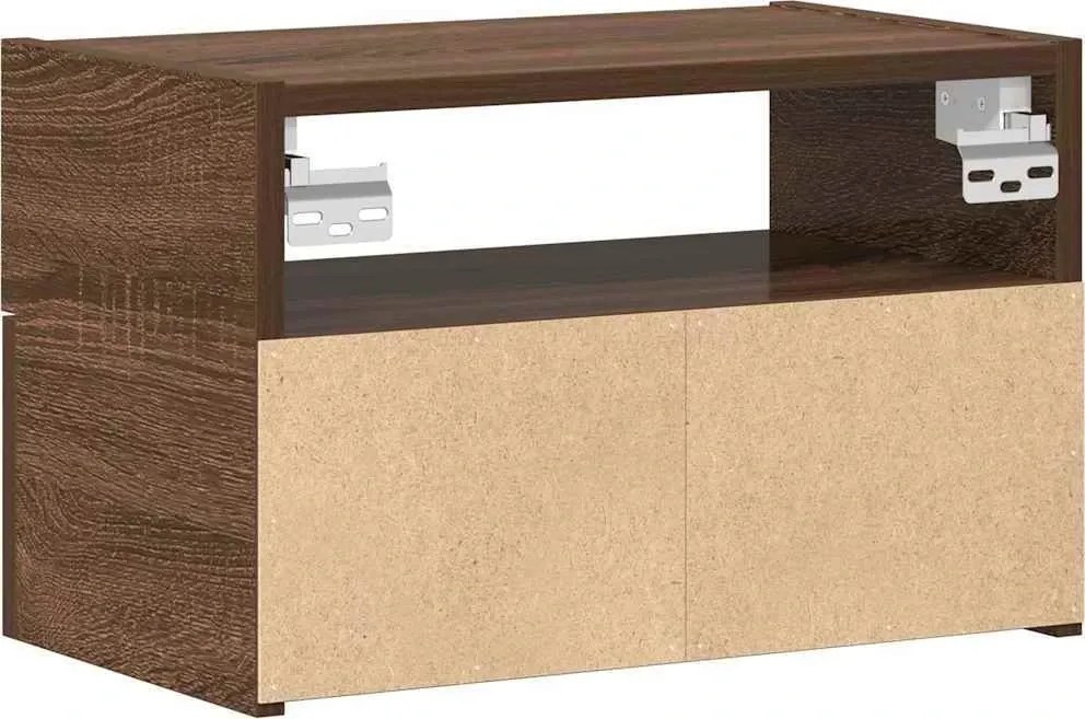 vidaXL Nástěnný noční stolek 45x26x28,5 cm [858598] Barva: Betonová šedá
