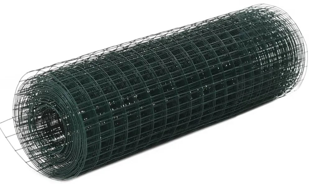 Pletivo ke kurníku ocel PVC vrstva 25 x 0,5 m zelené 143630