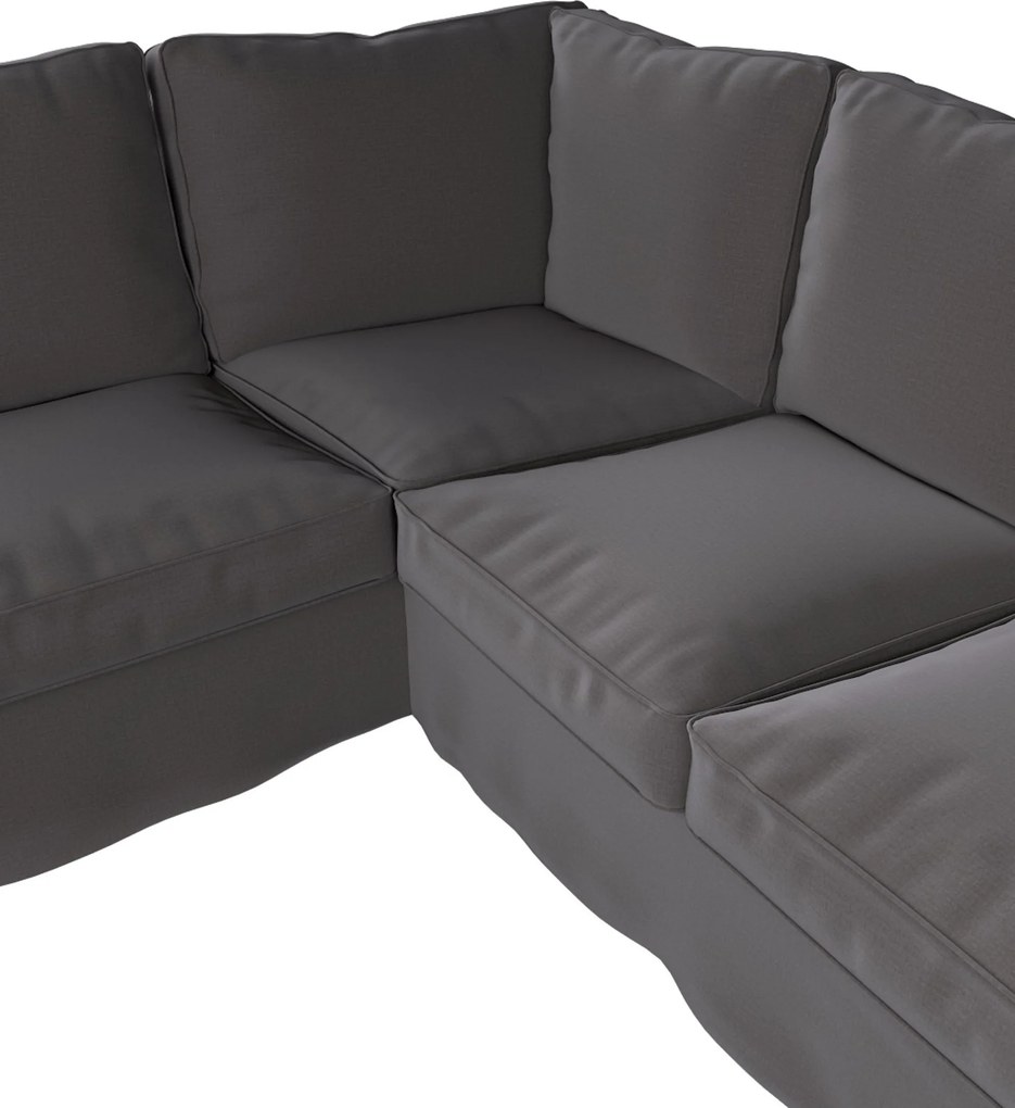 Potah na pohovku IKEA Ektorp rohová barva hnědá látka sametová