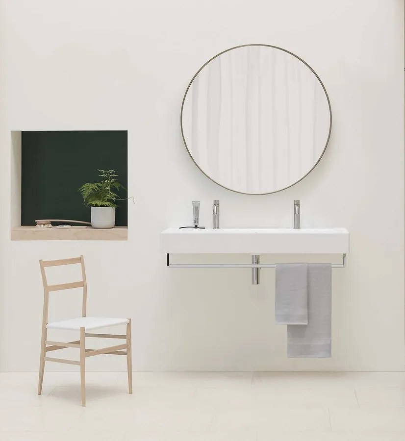 GSI Kube X keramické umyvadlo 120 x 47cm 2 OTVORY Extra Glaze bílá 9424211