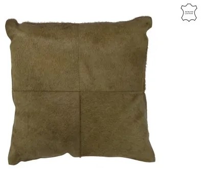 LAPLAND REINDEER LEATHER CUSHION OLIVE