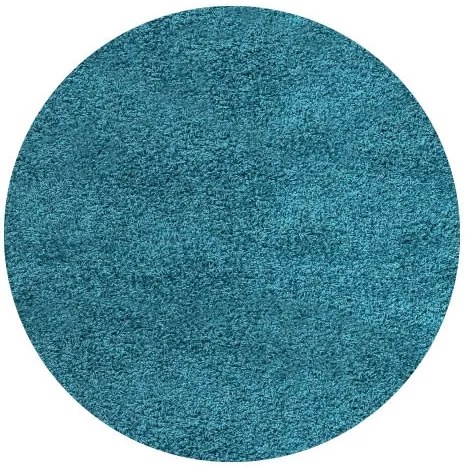 Hans Home | Kusový koberec Life Shaggy 1500 tyrkys kruh - 160x160 (průměr) kruh
