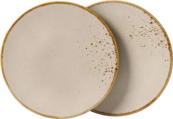 Villeroy & Boch Vivo Stone Ware Brown sada dezertních talířů Ø 21,5 cm, 2 ks