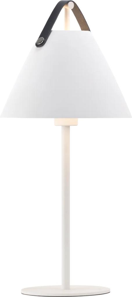 Stolní lampa Nordlux Strap (bílá) Stolní lampy kov, kůže IP20 46205001