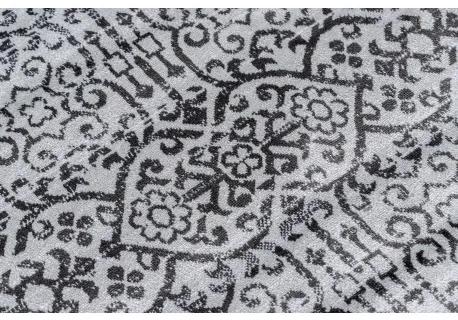 koberec NOBIS 84302 stříbro/antracit vzor rámu velikost 185x275 cm | krásné koberce cz
