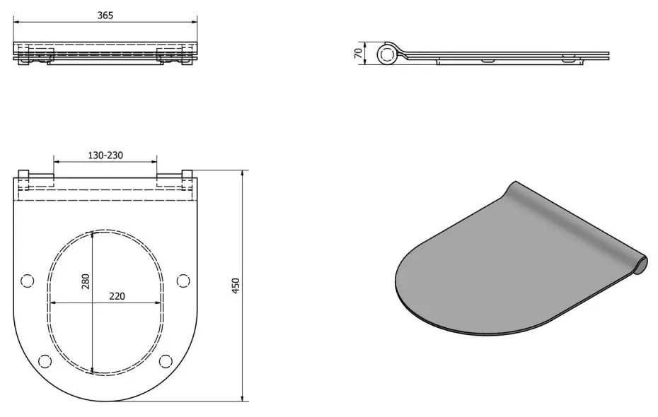 GSI PURA WC sedátko, SLIM, Soft Close, Quick Release, agave mat/chrom MS86CSN04