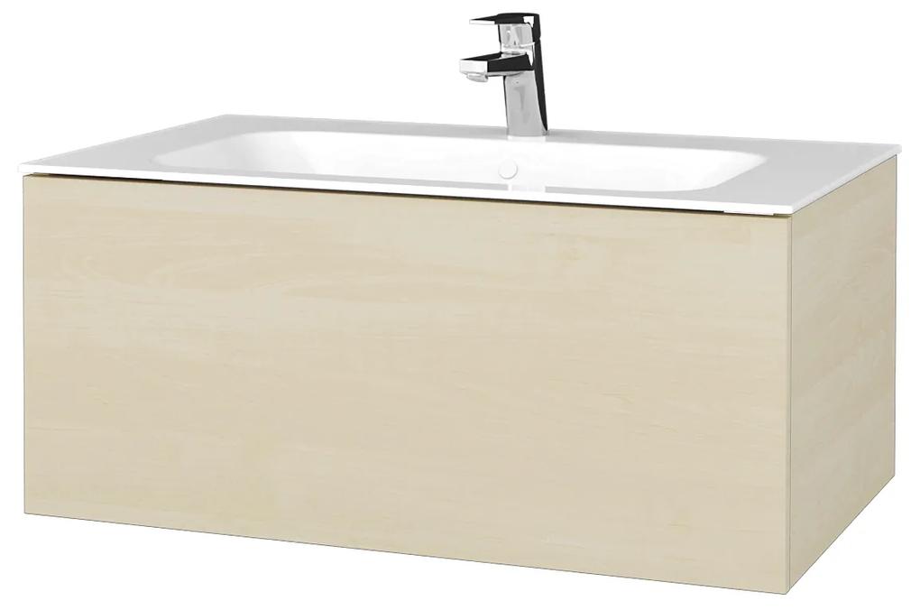 Dřevojas Koupelnová skříň VARIANTE SZZ 80 Varianta: M01 Bílá mat / M01 Bílá mat