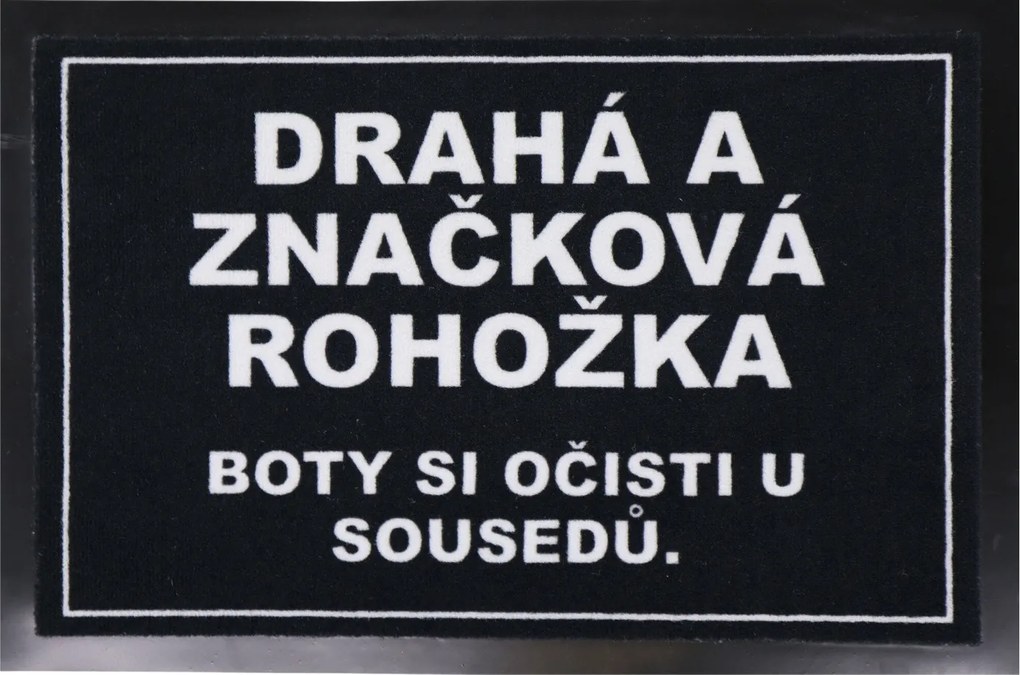 Drahá a značková rohožka 40x60 cm – na von aj na doma, 40x60, čierna, Mercury Flooring
