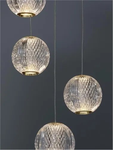 Závěsné LED svítidlo NOVA LUCE BRILLANTE 26W 3200K 9695209 stmívatelné Triac