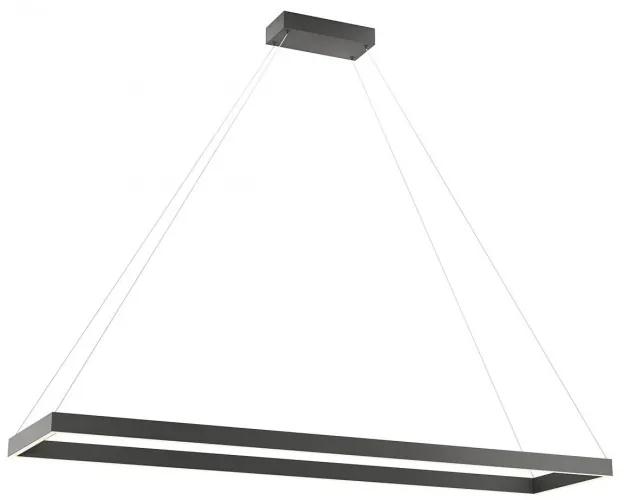 Redo Závěsné LED svítidlo Febe - hranaté, ø120cm Barva: Bílá, Chromatičnost: 4000K