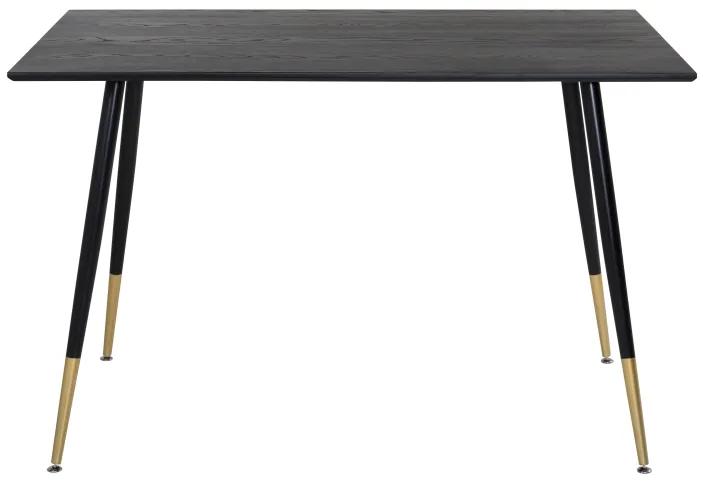 Dippel jídelní stůl 120x85 cm (černá / mosaz)