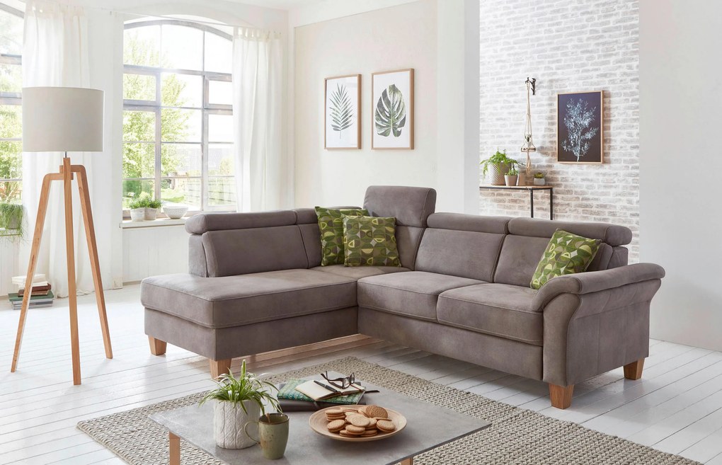 XXXLutz ROHOVÁ SEDAČKA, textil, hnědá Sit & More - Sedací soupravy - 000144005202