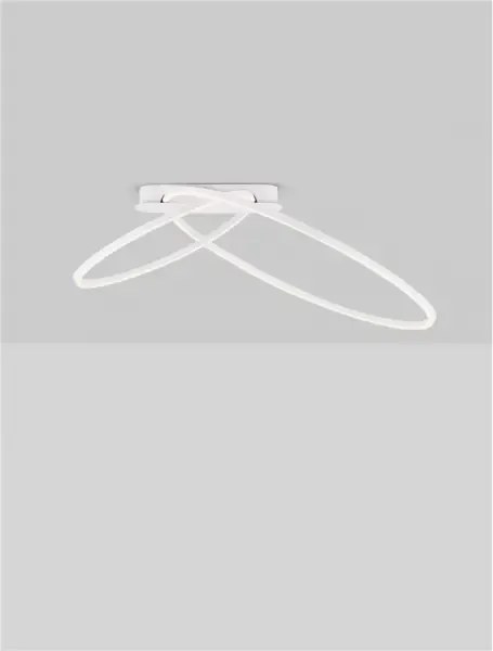 LED stmívatelné bílé designové stropní svítidlo Kiklos
