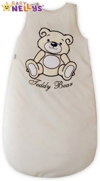 BABY NELLYS spací vak TEDDY BEAR smetanová vel. 56