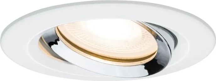 P 92903 Zápustné svítidlo LED Nova IP65 kulaté 7W GU10 bílá / chrom 1ks výklopné - PAULMANN